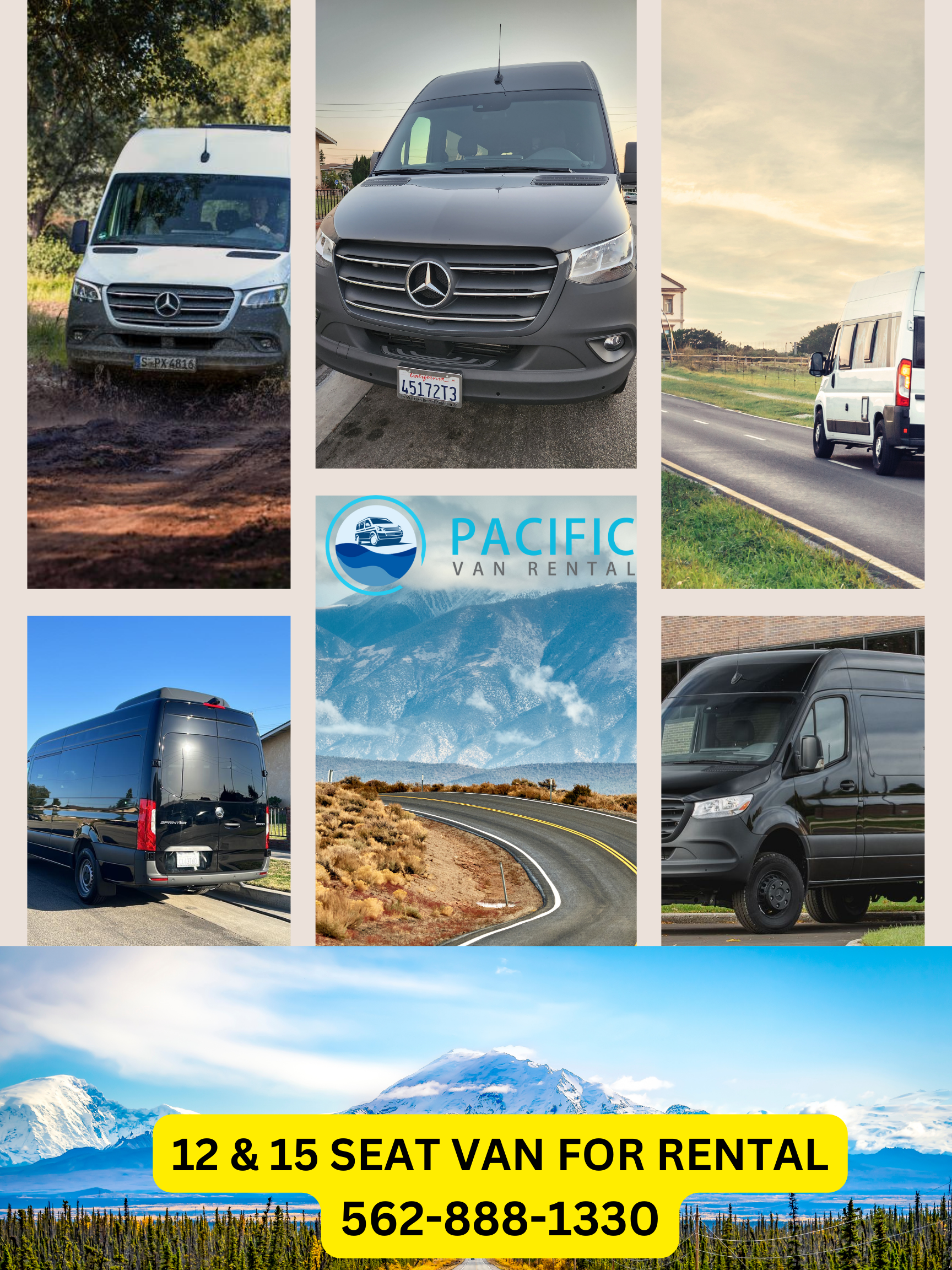 Carson passenger van rental - Pacific Van Rental