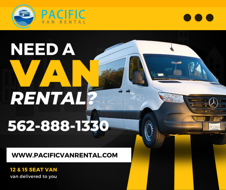 Paasenger van rental 15 and 12 seat Buena park - Pacific Van Rental